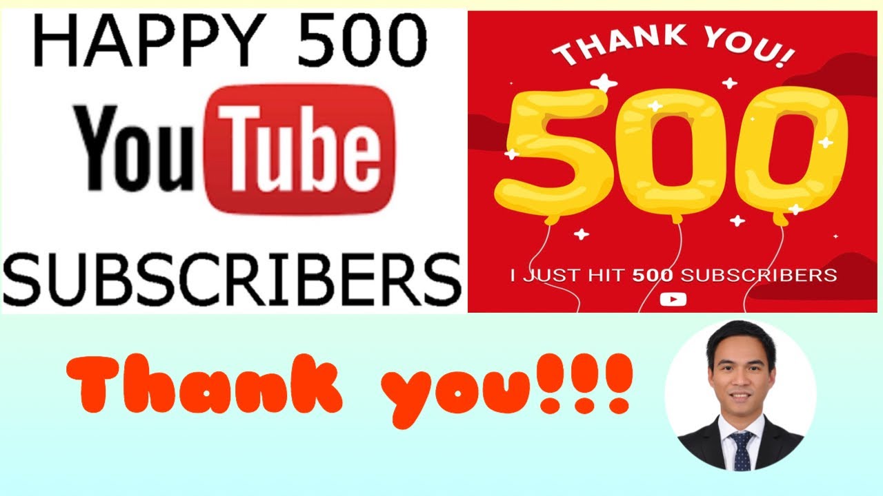 Happy 500 Subscribers!!! - YouTube