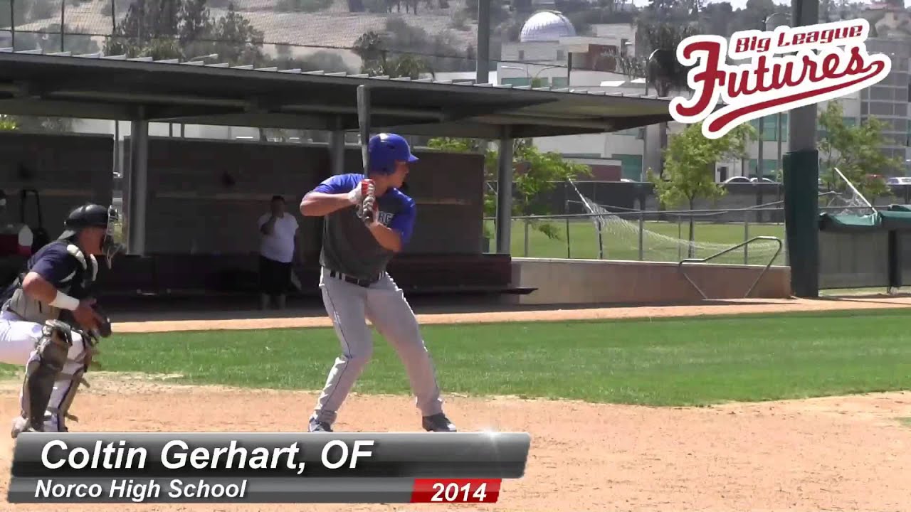 COLTIN GERHART, OF, NORCO HIGH SCHOOL HOME RUN - YouTube