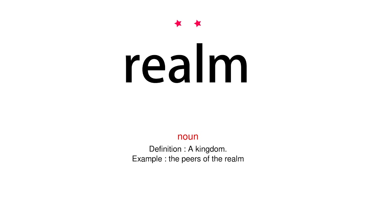 How to pronounce realm - Vocab Today - YouTube