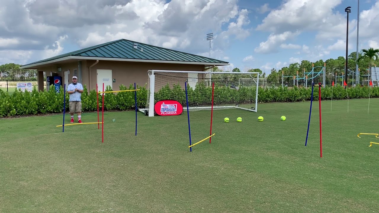 Sample Skills and Drills For Florida TOPSoccer program - YouTube