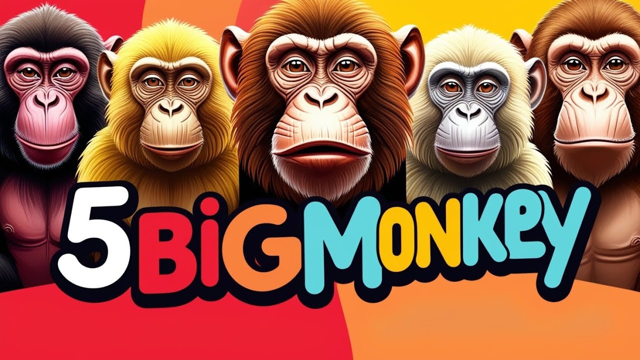 Five Big Monkey's dancing On The Floor | Children Nursery Rhyme ...