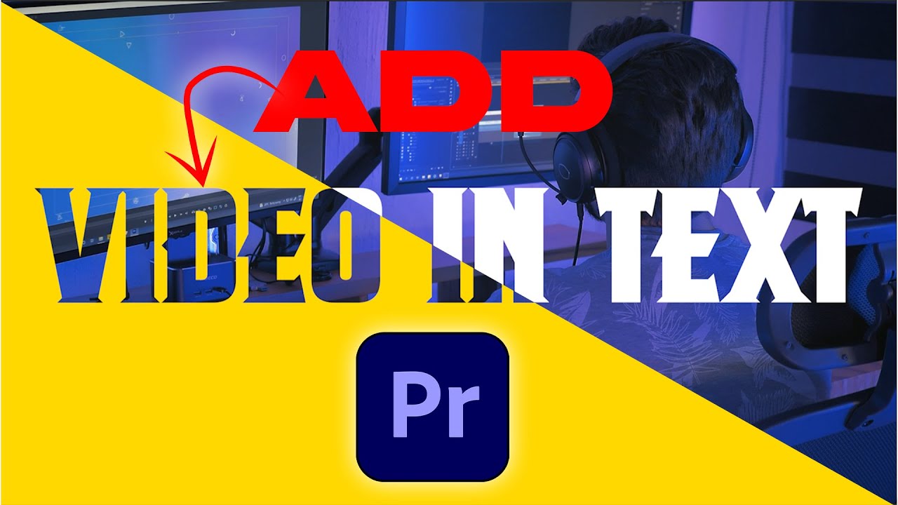 HOW TO INSERT VIDEO IN TEXT IN PREMIERE PRO - YouTube