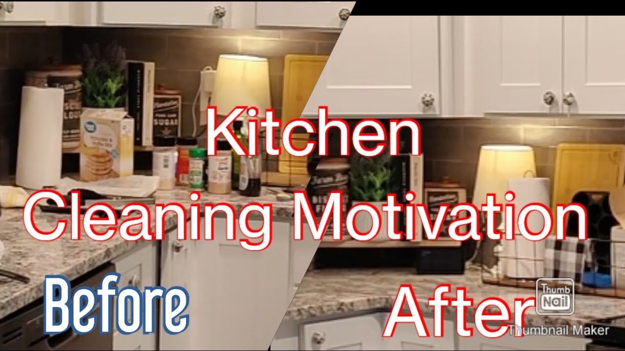 KITCHEN CLEANING MOTIVATION/BEFORE AND AFTER - YouTube