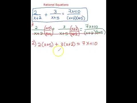 How to solve Rational equations step 2? #maths #algebra #shorts - YouTube