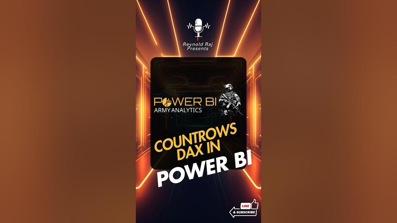 Master the COUNTROWS Function in Power BI: Count Rows Like a Pro! #PowerBI #DAX #COUNTROWS #data ...