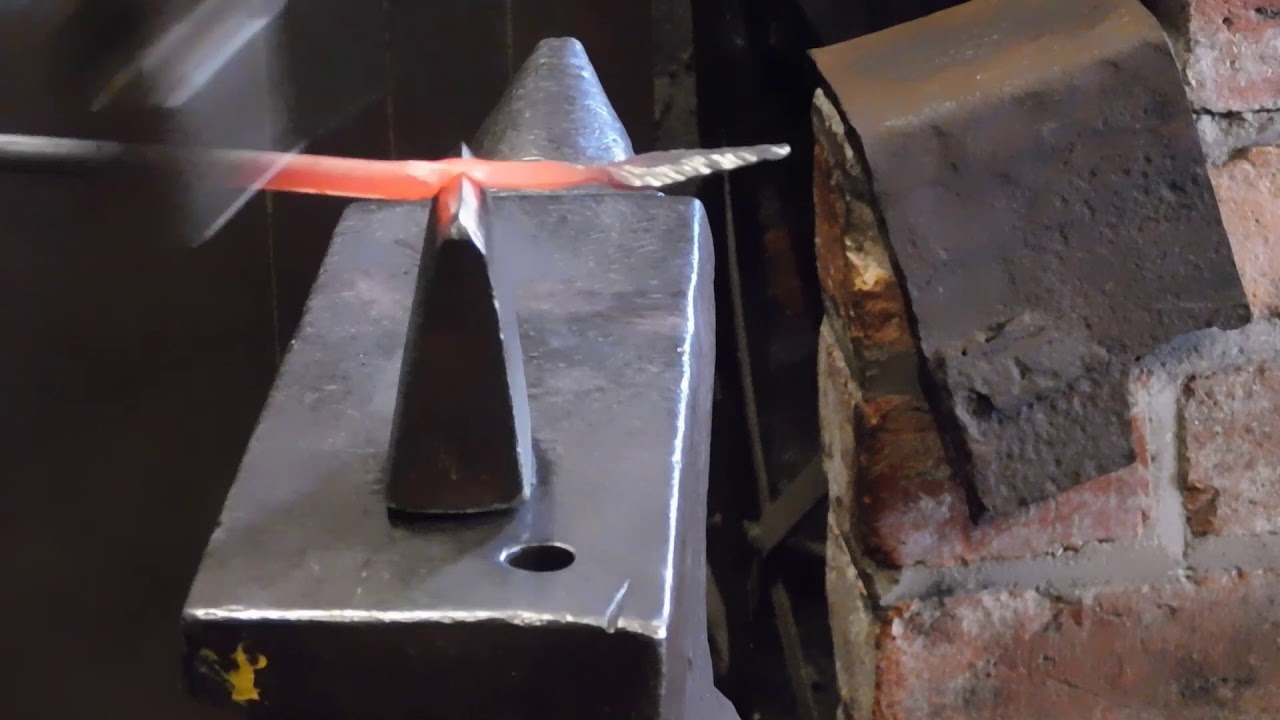 Blacksmith basic lesson leaf pendant / how to make basic leaf pendant - YouTube