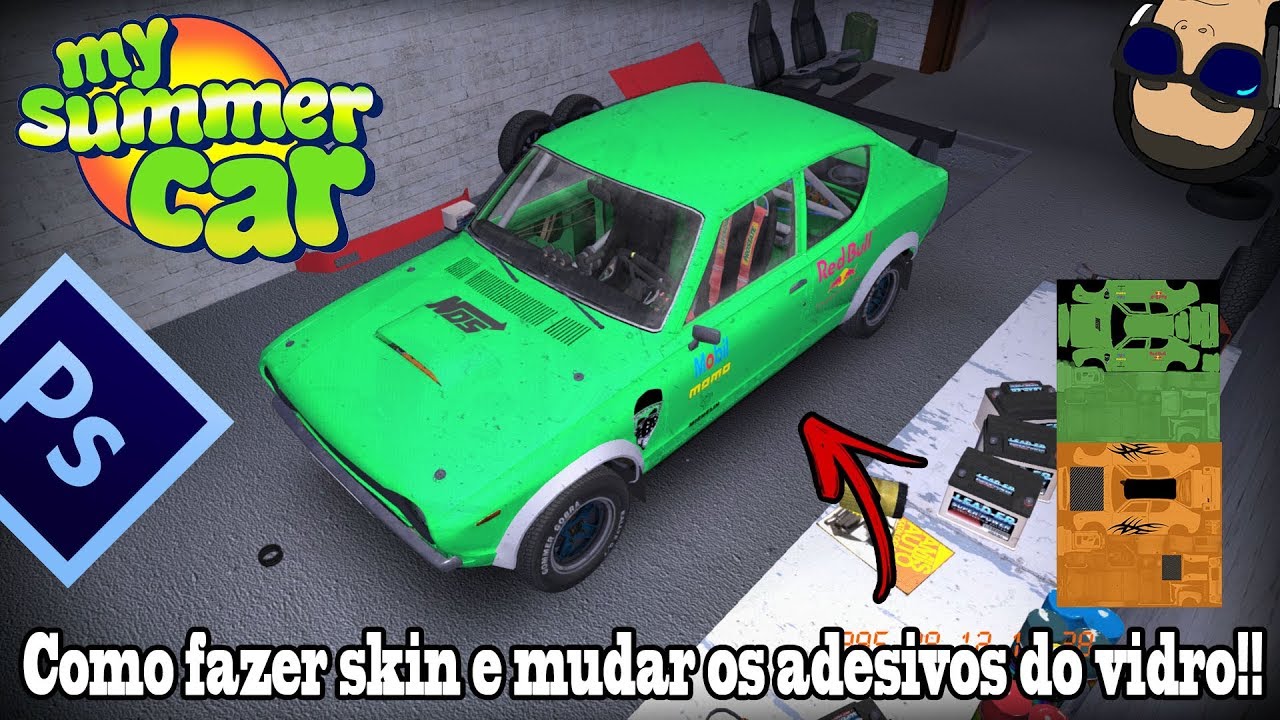 Tutorial#3 - MY SUMMER CAR - Fazendo e colocando skin no carro e ...