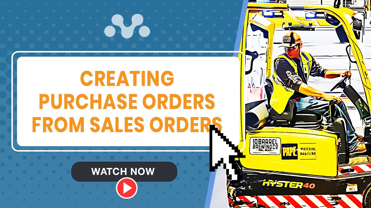 Creating Purchase Orders from Sales Order Line Items - YouTube