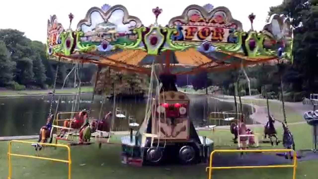 Vintage Fairground Magical Musical Flying Chairs And Horses Childrens ...