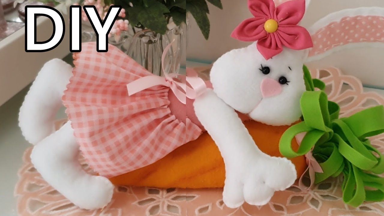 Beautiful easter bunny idea handmade easy to make,wonderful easter gift ...