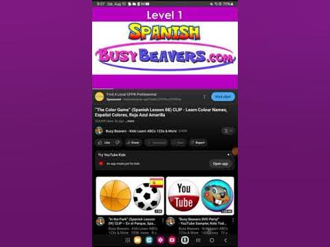 the color game Spanish lesson 08 clip learn colour names Español ...