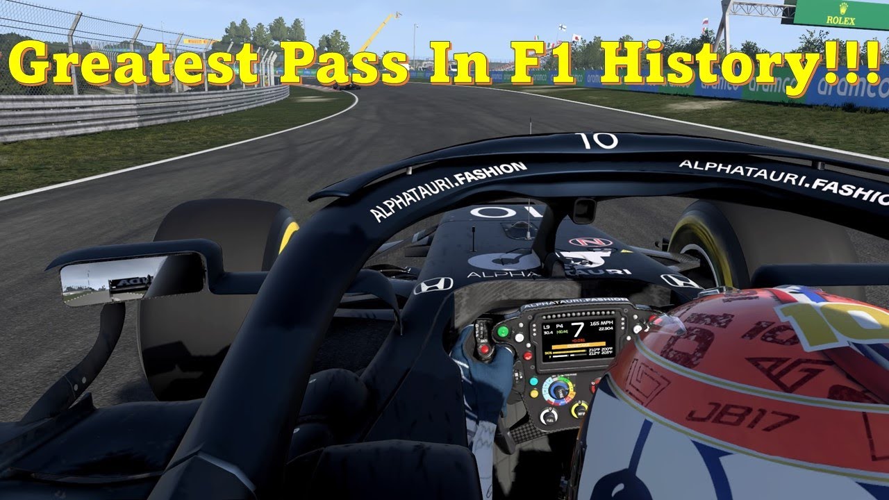 The Greatest Pass In F1 History!!!! - YouTube