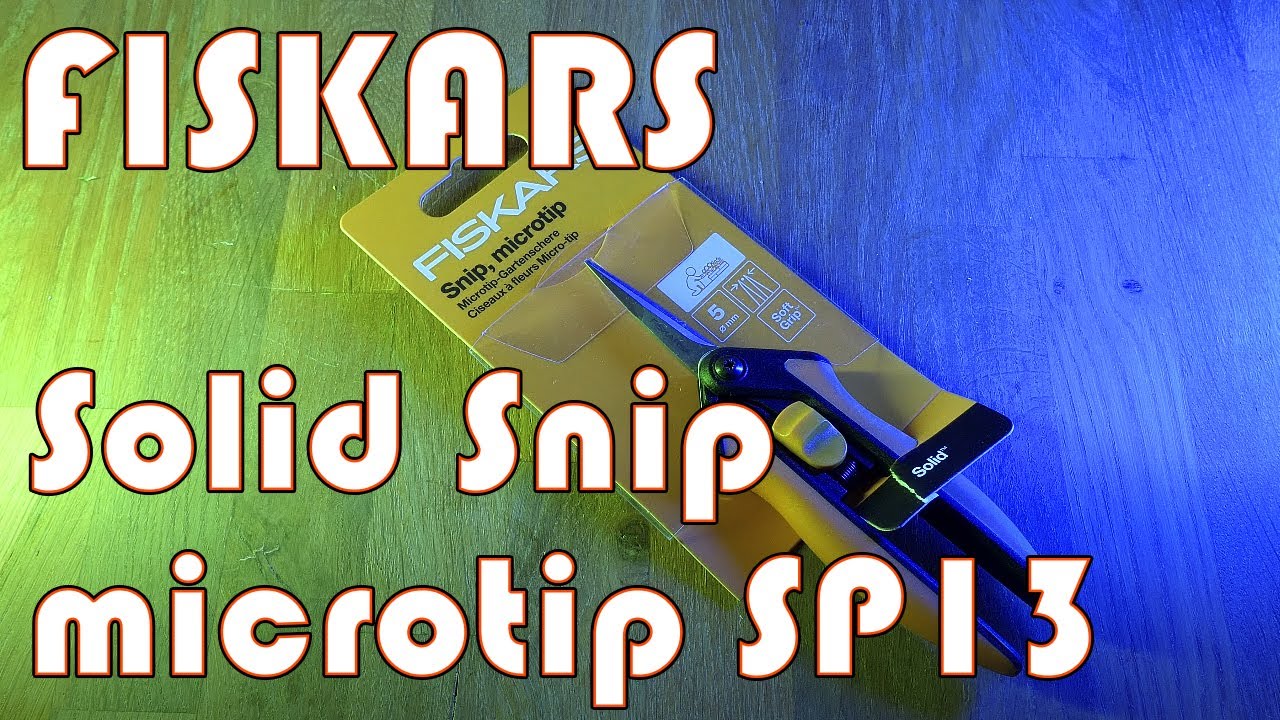 FISKARS Solid Snip microtip SP13 sakset - YouTube