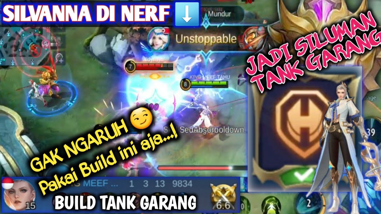 SILVANNA DI NERF GAK NGARUH 😏 TETAP JADI SILUMAN TANK GARANG || BUILD ...