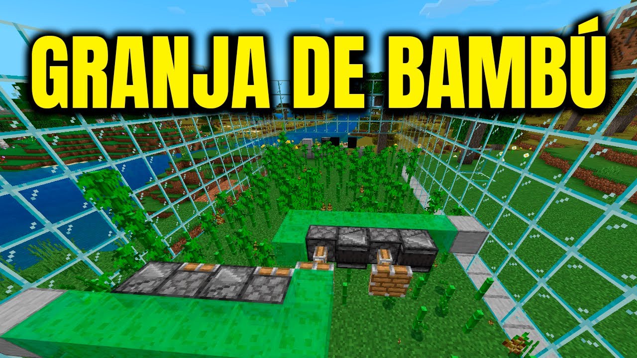 Granja de Bambú Fácil Para Minecraft Bedrock 1.20 🎋 (JAVA & Bedrock ...