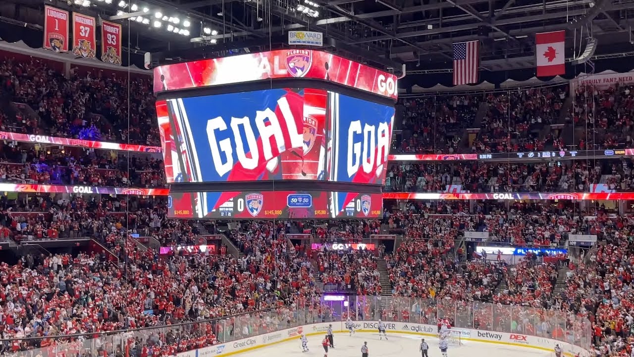 Florida Panthers 2022 Playoffs Goal Horn LIVE! [4K] - YouTube