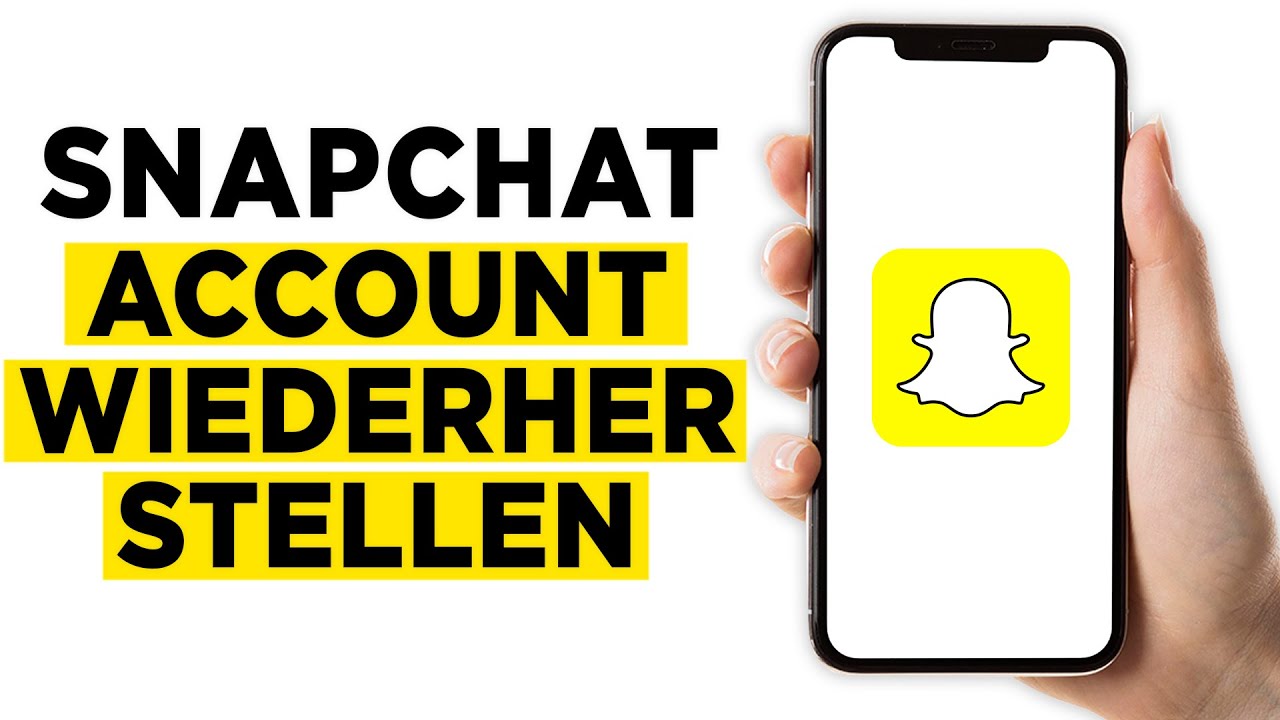 Snapchat Account Wiederherstellen (2025) - So Geht's - YouTube