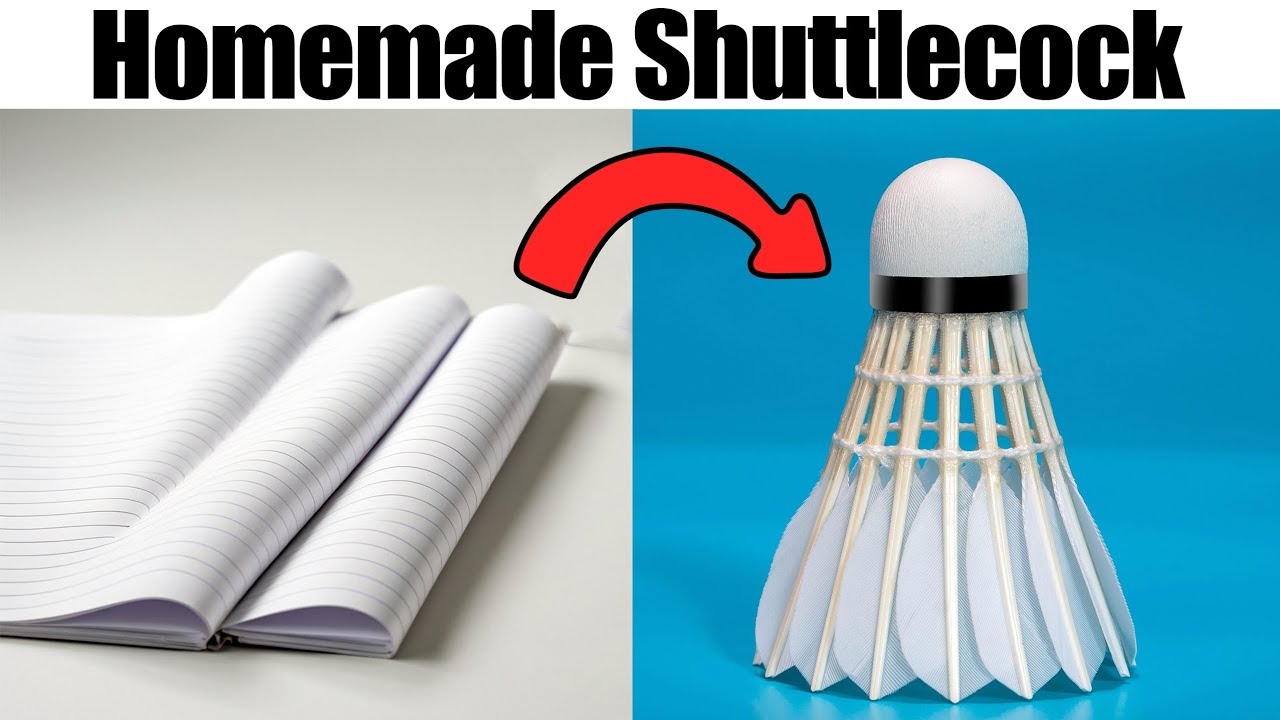 100% Working diy Shuttlecock | how to make badminton with paper ...