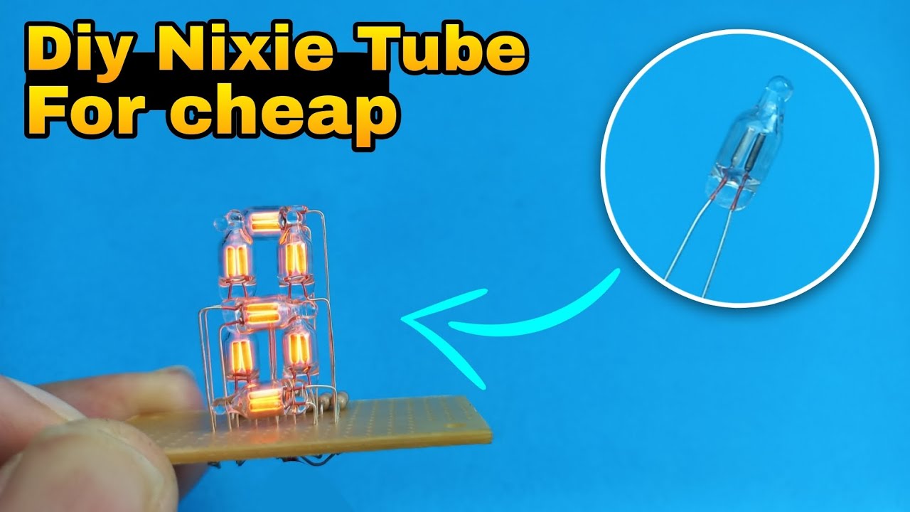 How to make nixie tube | Diy nixie tube from scratch - YouTube