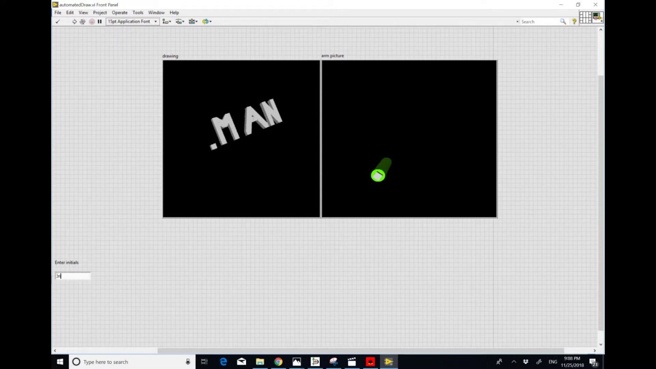 robotic arm simulation using labview - YouTube