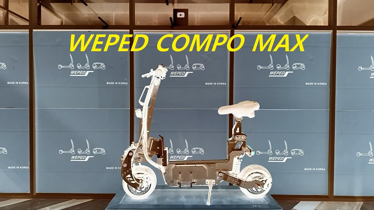 Pocket E-Motorcycle WEPED COMPO MAX Prototype 탁송 대리 전동스쿠터 위페드 콤포 맥스 ...