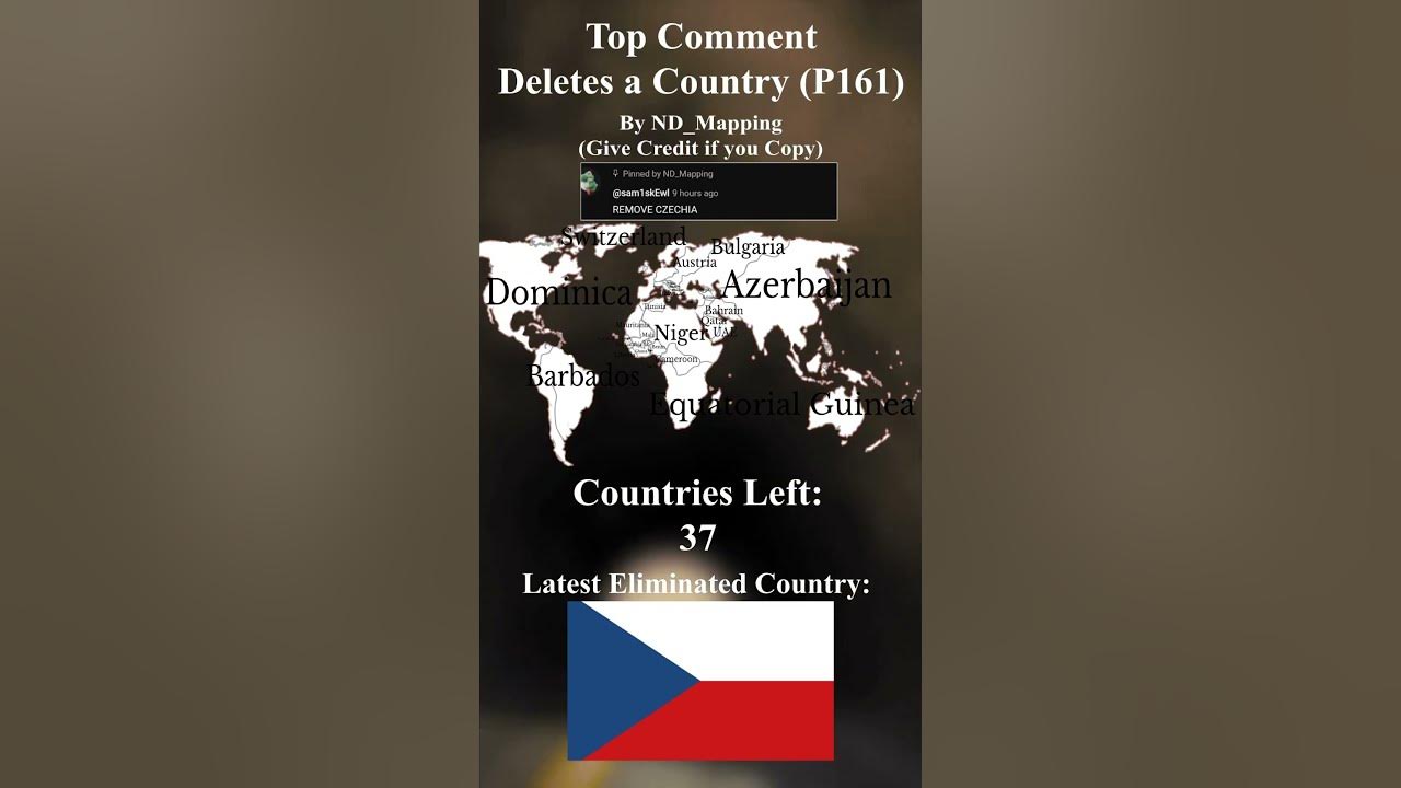 Top Comment Deletes a Country (P161) #mapping #shorts - YouTube