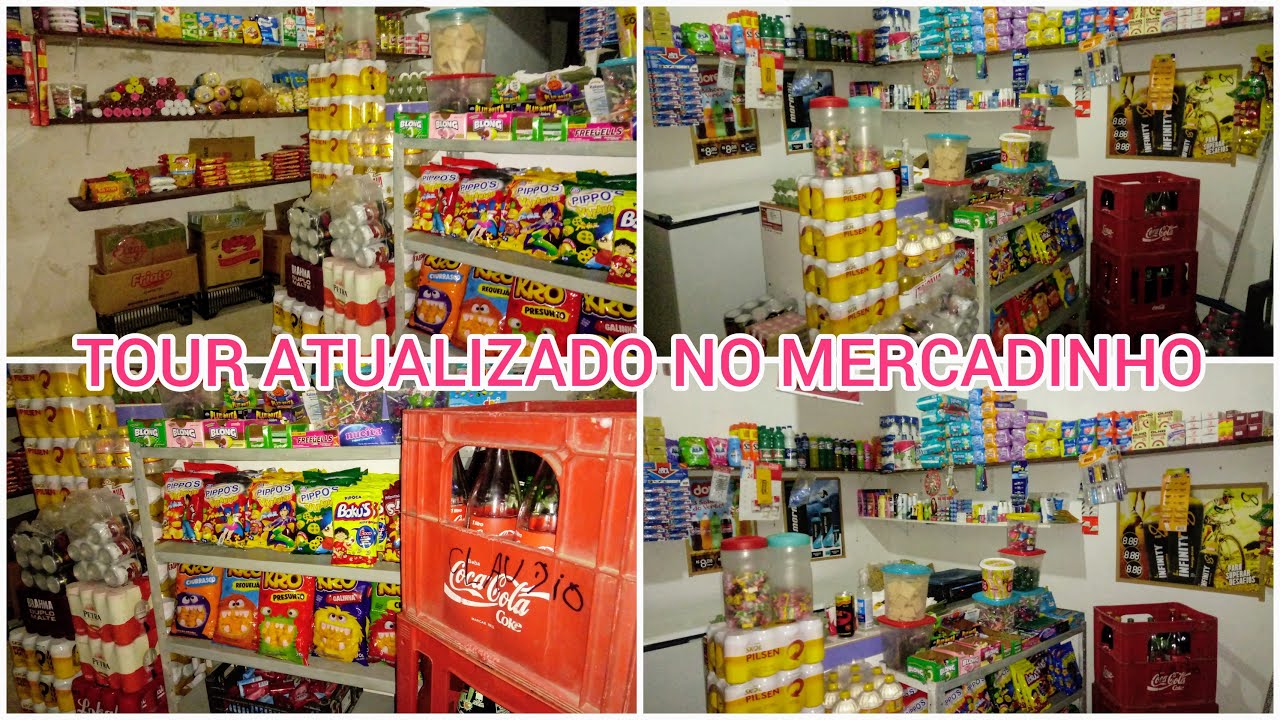 tour pela minha mercearia mercadinho + preços de todas mercadorias ...
