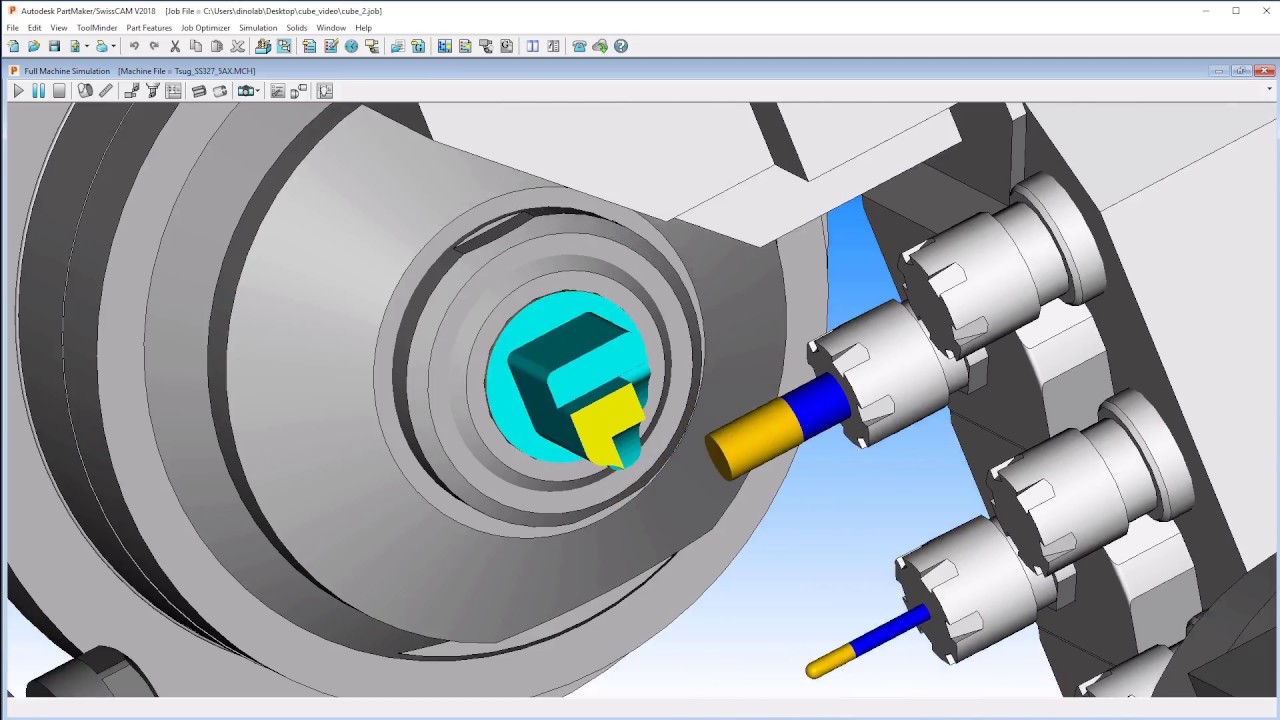 Tsugami & Autodesk Rubiks Cube Creation - YouTube