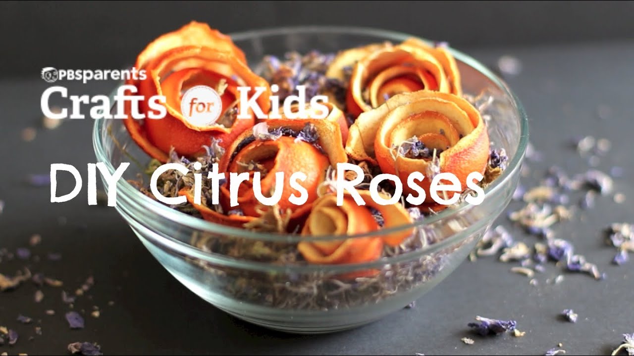 Citrus Peel Roses | Crafts for Kids | PBS KIDS for Parents - YouTube