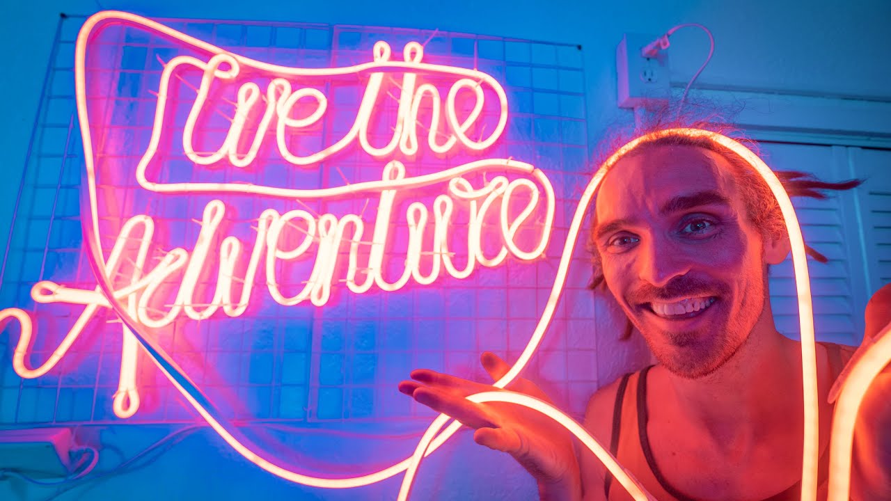 How To Make A DIY Neon Sign For Under $60 - YouTube