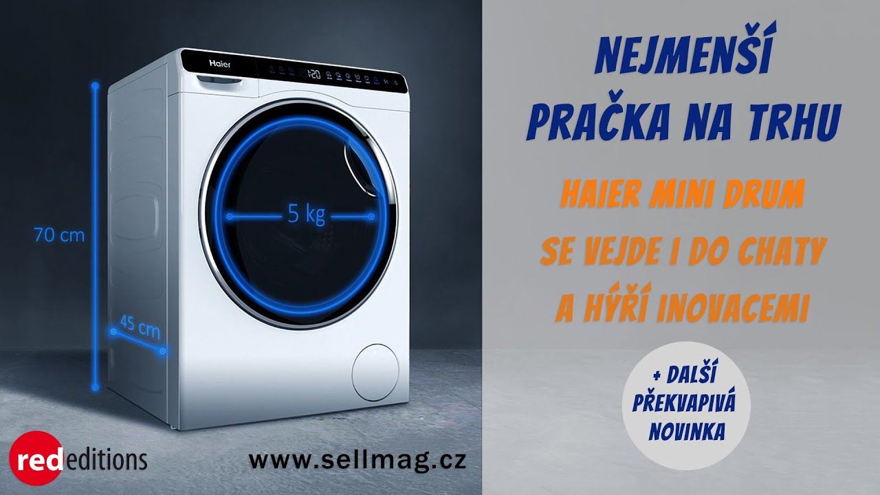Nejmenší pračka na trhu plná inovací - Haier Mini Drum - prezentace ...
