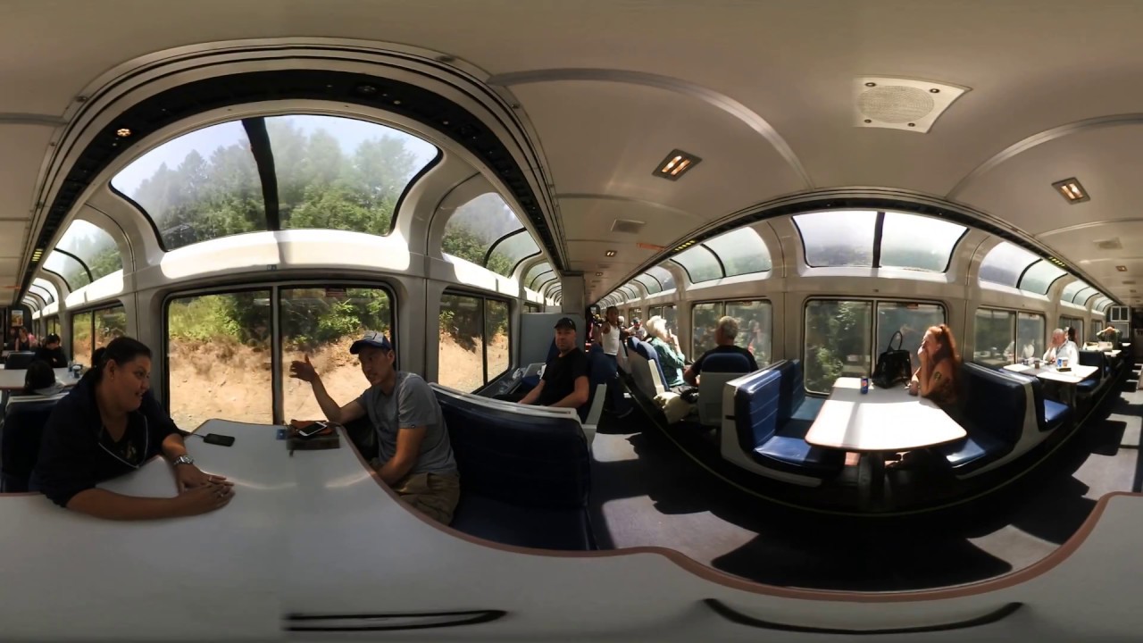 Amtrak Train Trip to Oregon - Nikon KeyMission 360 - VR Movie - YouTube