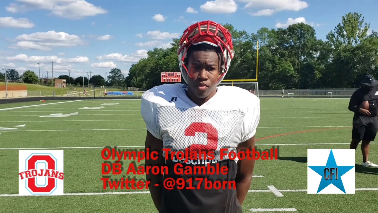 CFI Interview - DB Aaron Gamble - Olympic Trojans - YouTube