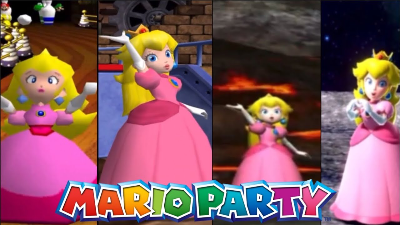 Evolution of Peach Winning in Mario Party (1998-2021) - YouTube