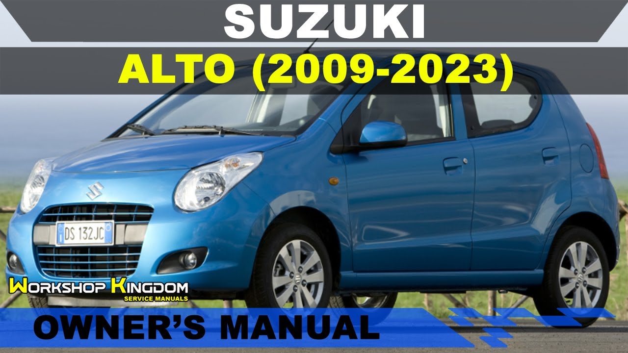 SUZUKI ALTO (2009-2023) Owner's User Manual - English - PDF Download ...