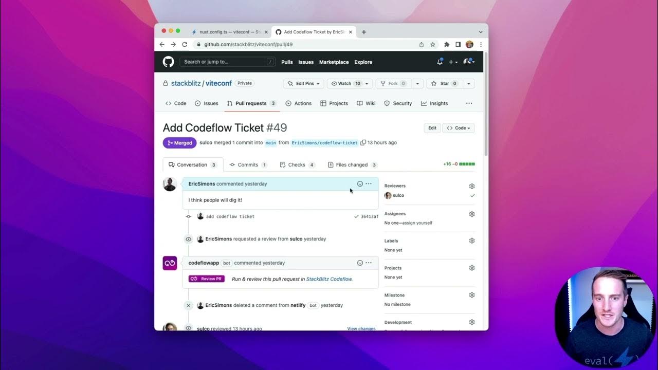 Introducing Codeflow - StackBlitz Keynote @ ViteConf 2022 - YouTube