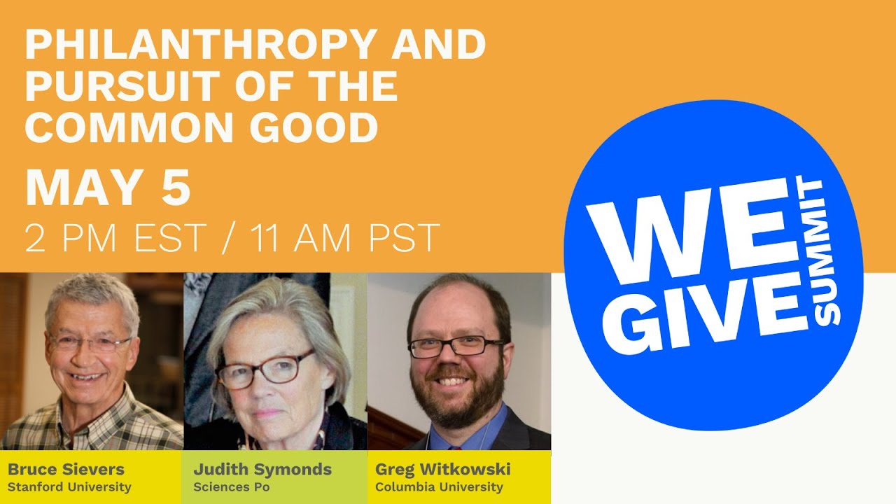 Philanthropy and Pursuit of the Common Good - YouTube