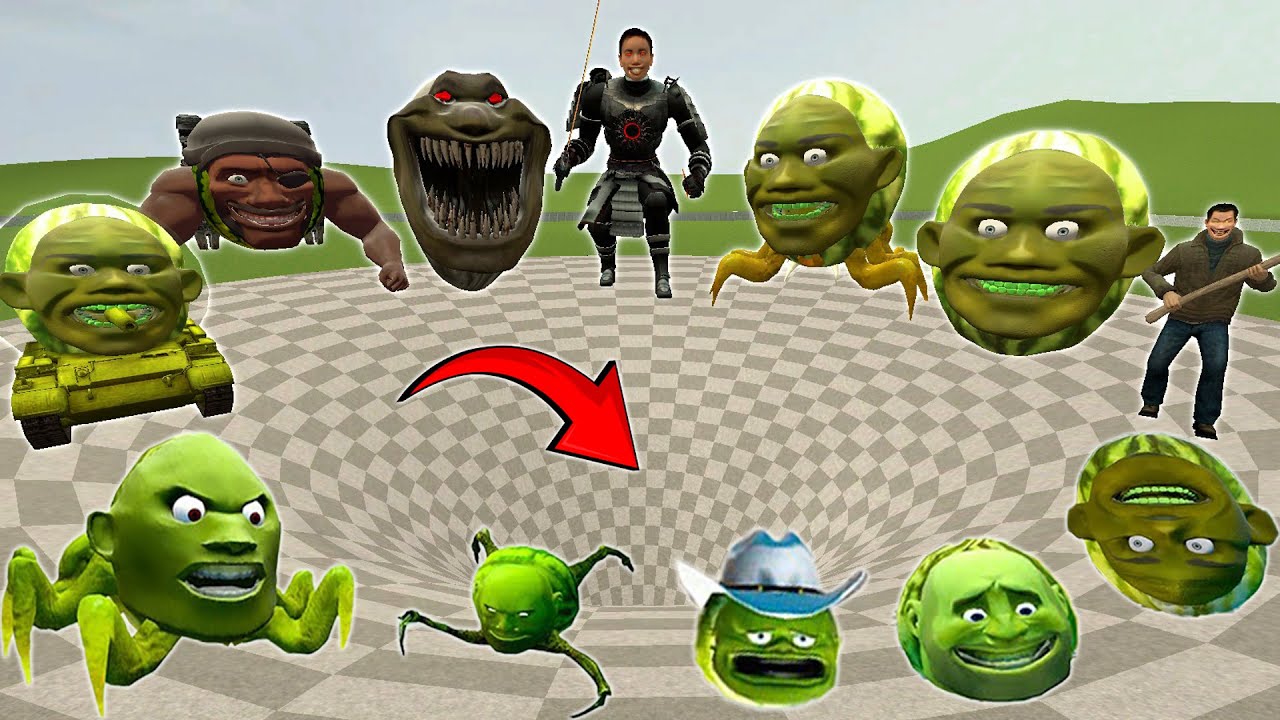 DESTROY ALL 3D NEW LIN GANG MELON FAMILY AXEMAN BOSS SPARTAN KICKING in ...