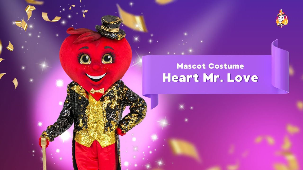 Heart Mr. Love Mascot Costume - YouTube