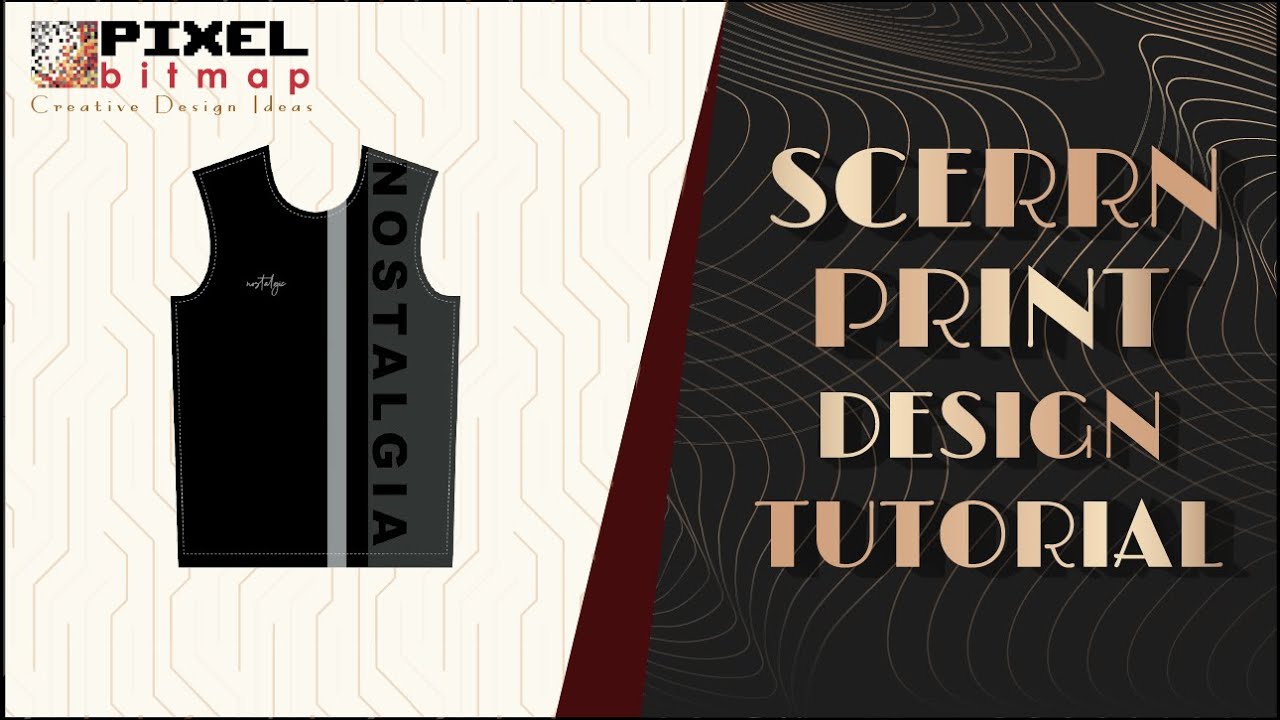Screen Print Design Tutorial - YouTube