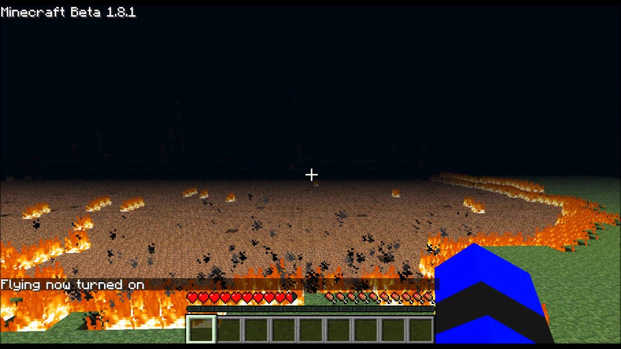 Minecraft fire burning on the dance floor - YouTube