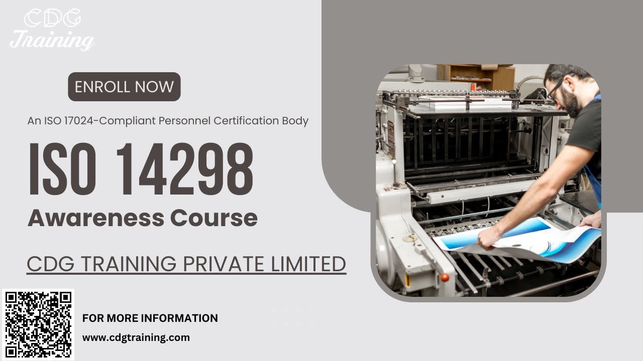 Master Management Systems with ISO 14298 Awareness Course | CDG ...