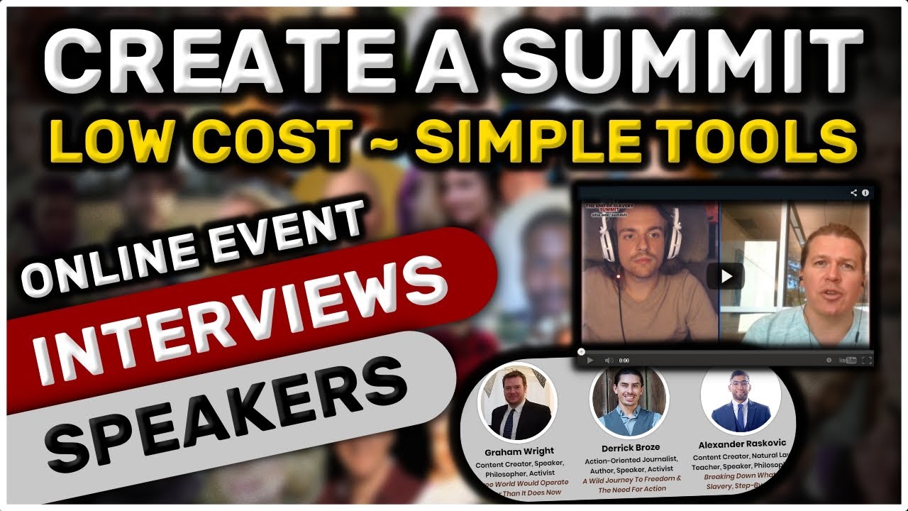 Make A Bigger Impact! How To Create An Online Summit With Speakers - Simple & Low Cost Tutorial ...