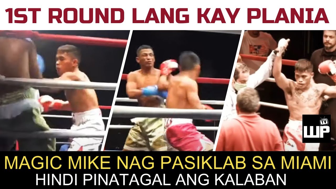BREAKING: Mike Plania Panalo Via 1st Round TKO sa Miami Florida - YouTube