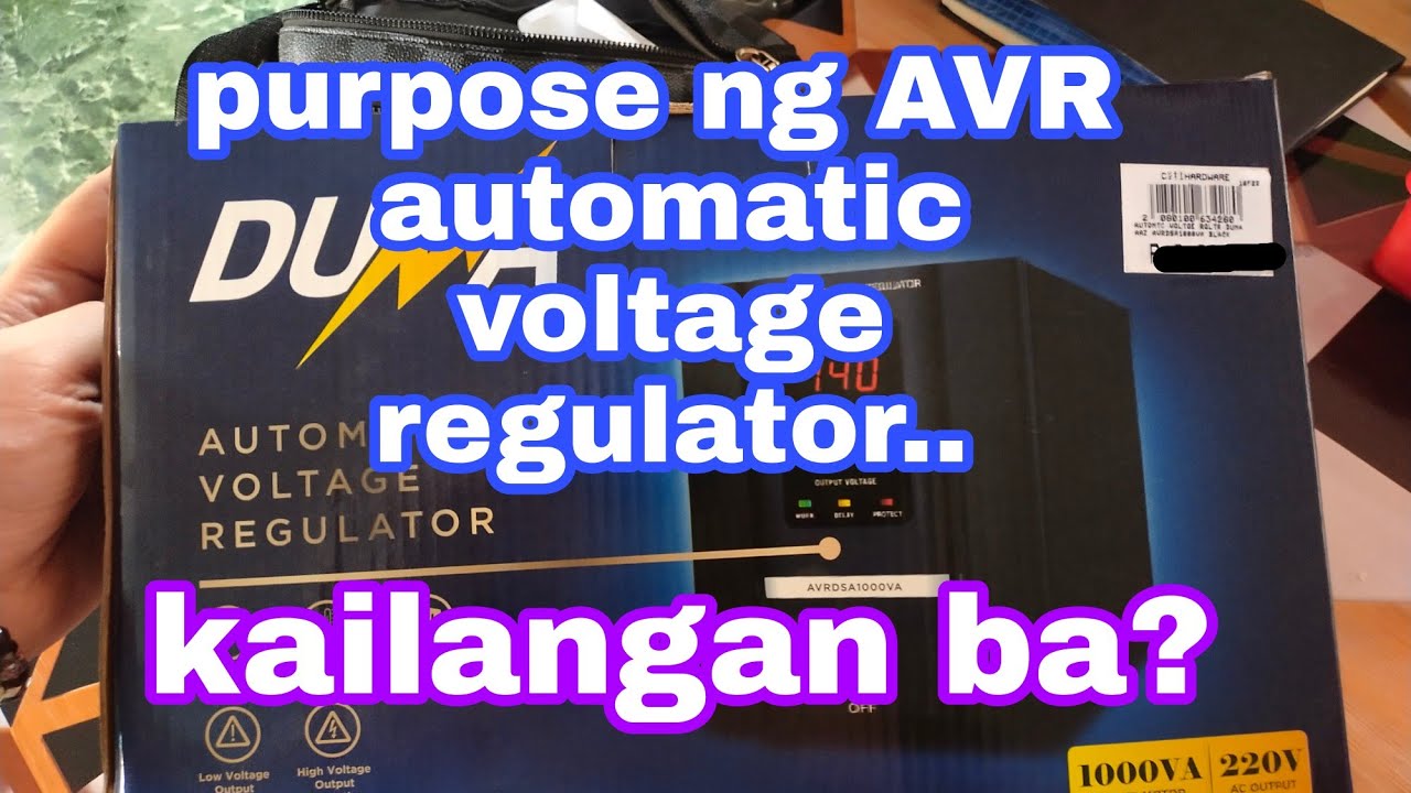 Purpose ng AVR (Automatic Voltage Regulator) kailangan ba ito sa mga ...