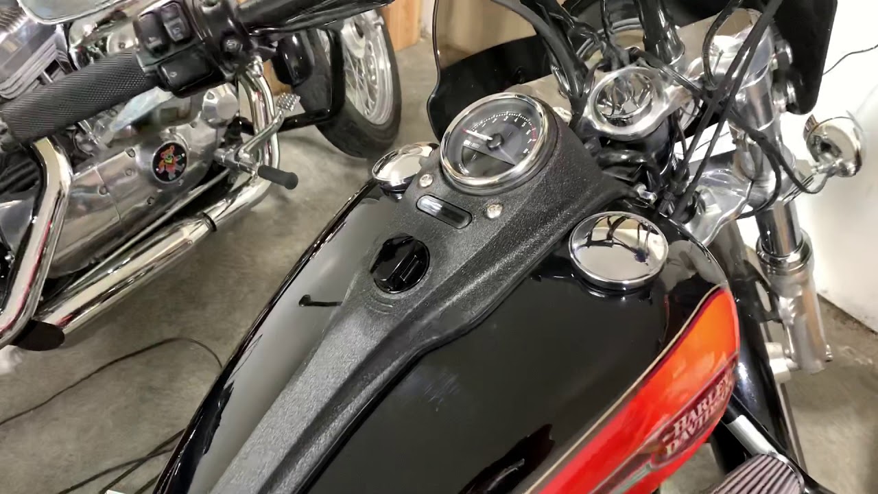 Harley Davidson Dyna Lowrider Ignition relocation from fork to dash ...