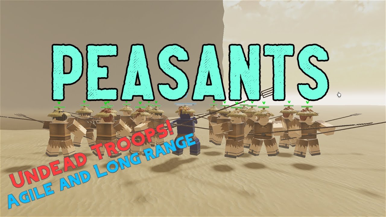 Peasant Showcase | ROBLOX Warlords [First Release] - YouTube