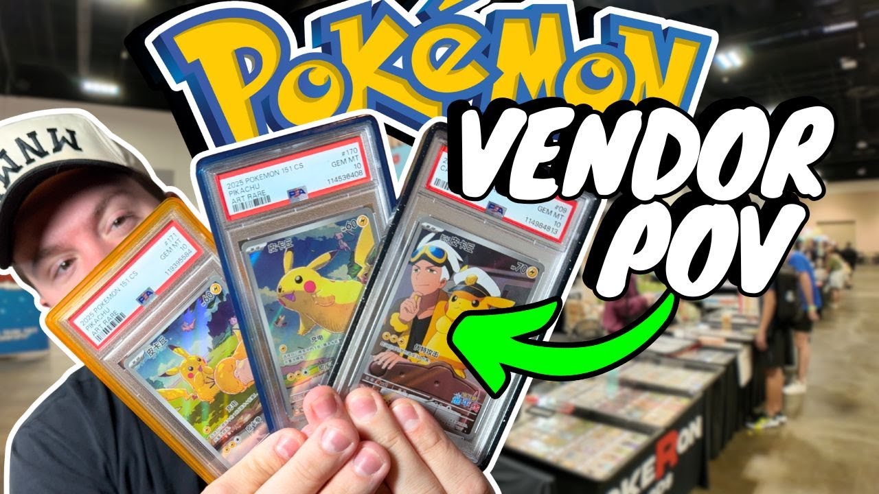POKEMON CARD SHOW VENDOR POV | LIQUID GAMES SHOW - YouTube