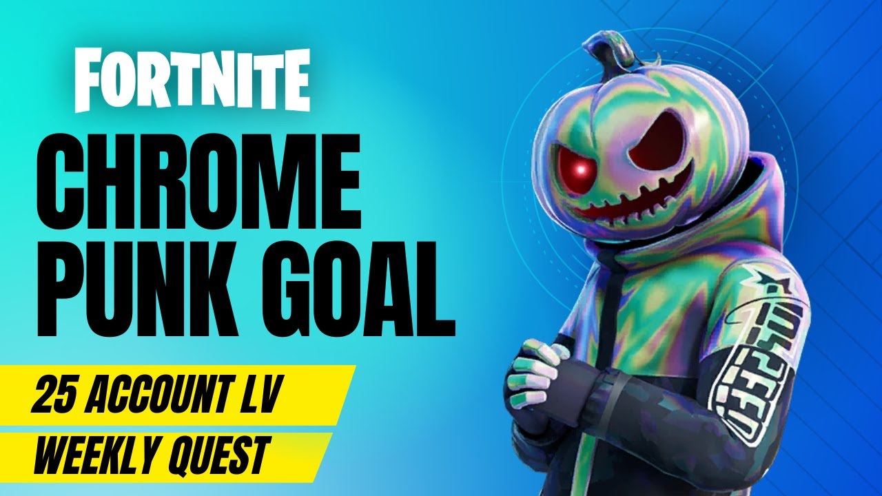CHROME PUNK GOAL in Fortnite (Graveyard Rave Loading Screen) 25 Account ...