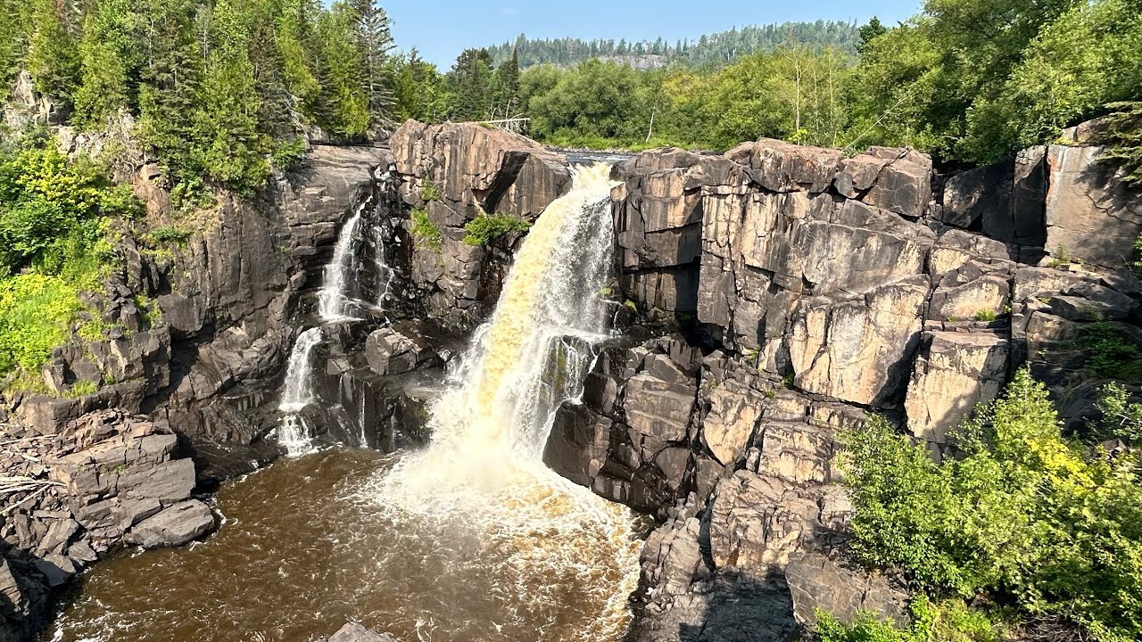 High Falls on the Pigeon River - YouTube